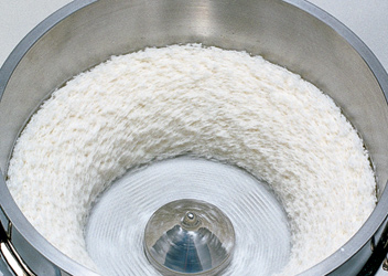 Influence of the standing time of the extrudate and speed of rotation ...