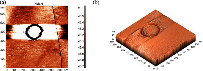 Study of the electrode tool wear and probe tip sharpening phenomena ...