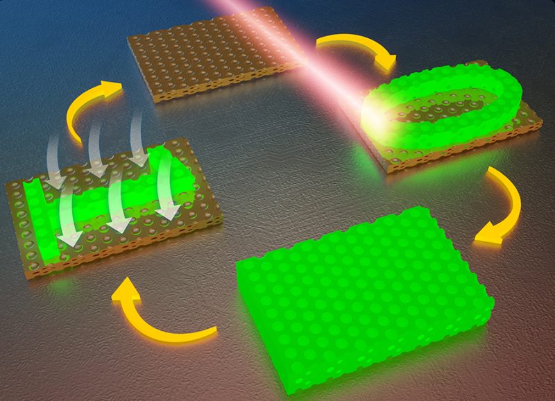 Two-way rewritable and stable photonic patterns enabled by near ...